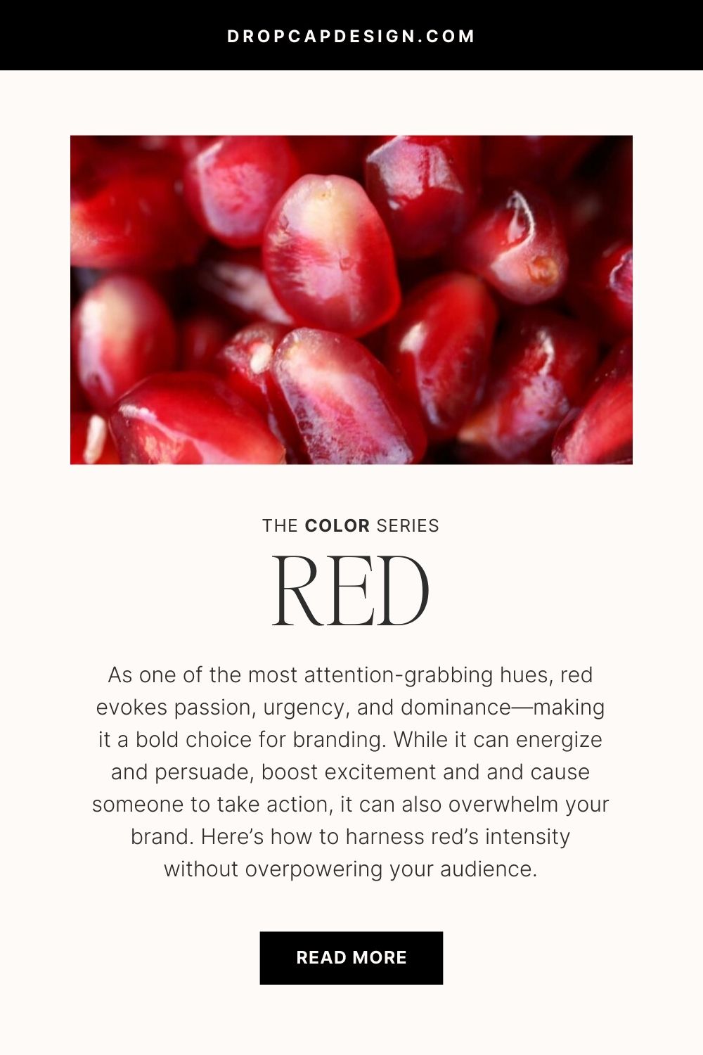 The Color Series: Red - Drop Cap Design