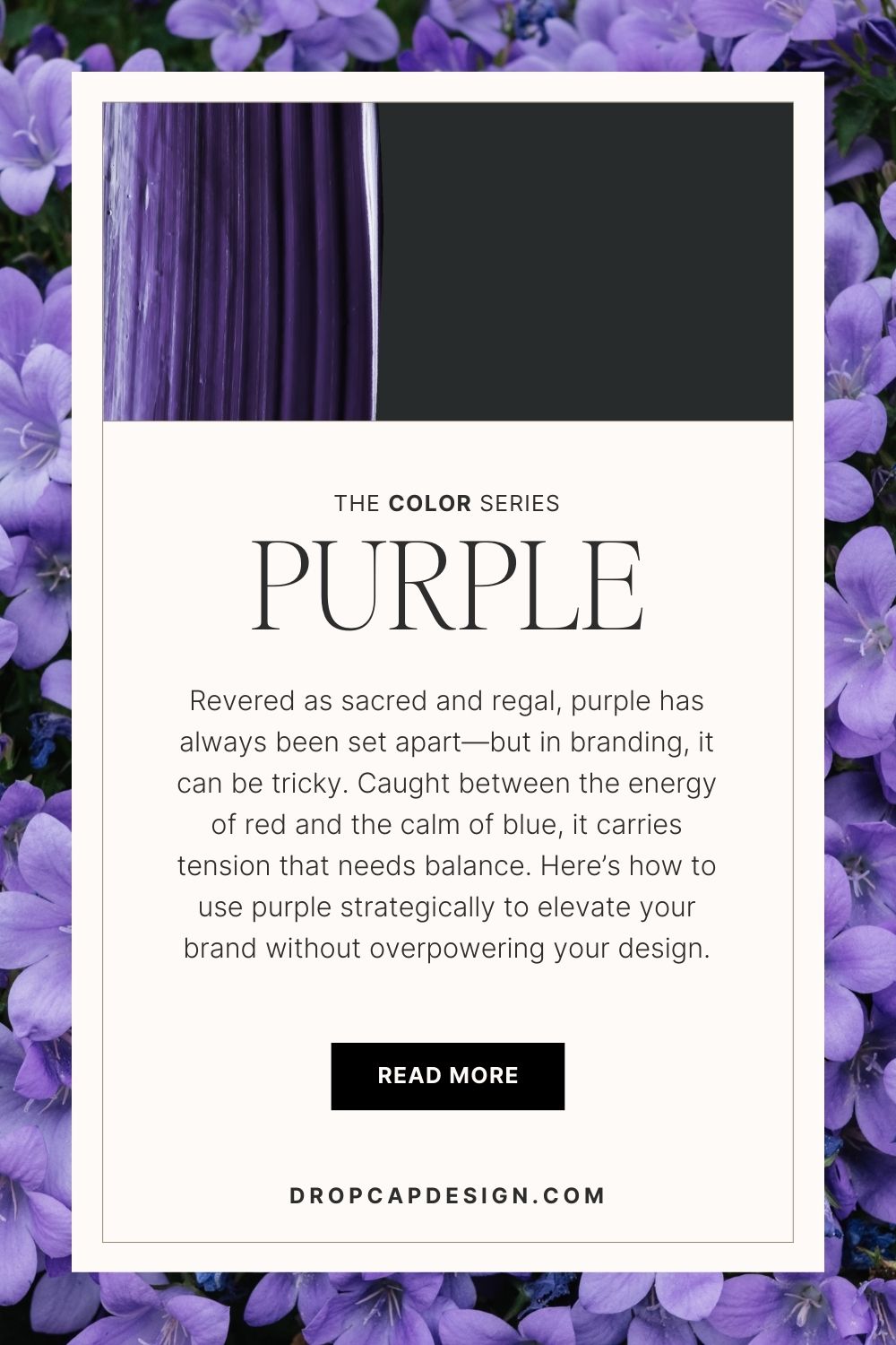 The Color Series: Purple - Drop Cap Design